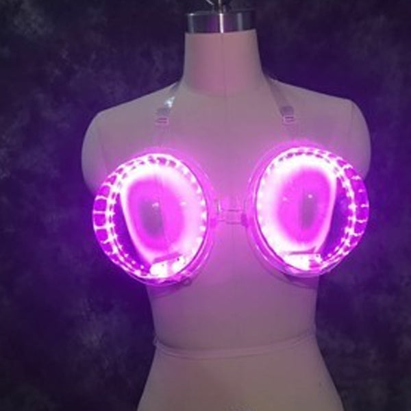 Sexy LED Light Up Wine Drink Bra for Women - Stunning LED Cocktail Bra ...